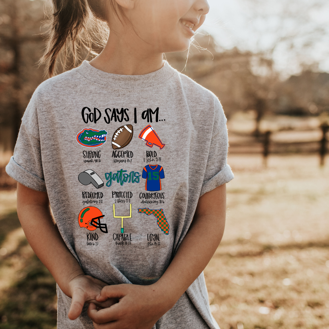 God says I am - FL Gators edition – We Are DTF Transfers